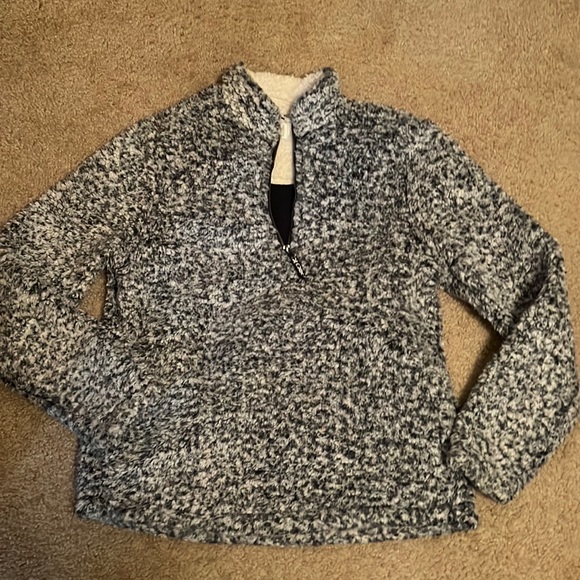 Time and Tru | Tops | Soft And Fuzzy Quarter Zip | Poshmark